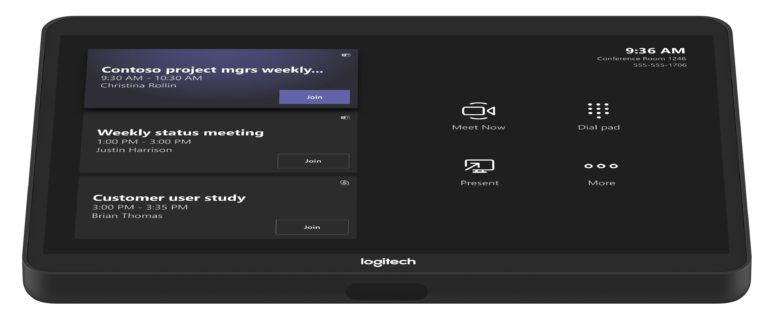 Logitech Tap Room Solutions for Microsoft Teams - Brunnet : Brunnet